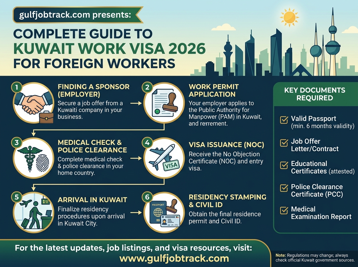 Kuwait Work Visa 2026 – Requirements, Documents, Application Process & Fees